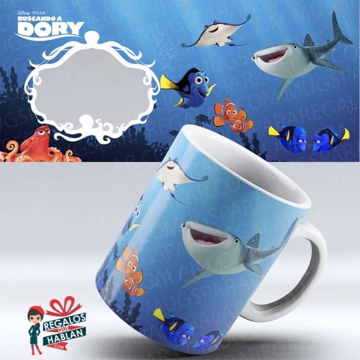 Mug Infantil ( 22 ) Buscando A Dory Foto Personalizada - Regalos Que Hablan